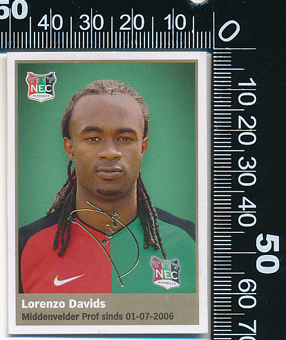 Voetbalplaatje - NEC - Lorenzo Davids